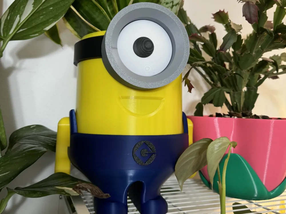 Minion Planter with logo Remixed by Oak and Mirrors MakerWorld ...