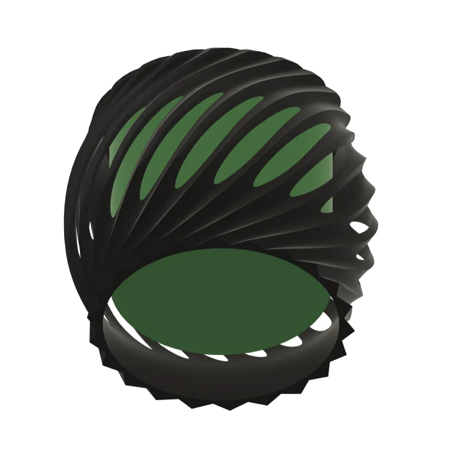 See-Through Swirl Flower Pot by ShazzleCreates - MakerWorld