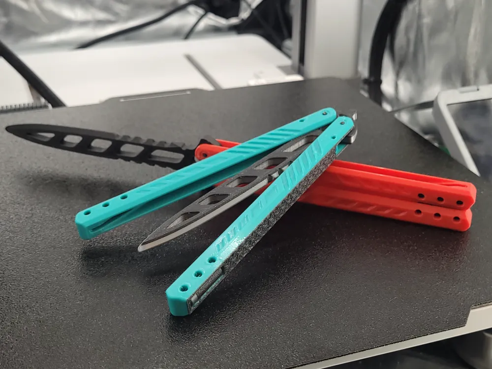 Balisong aka Butterfly Knife new patterns and comb - Free 3D Print ...