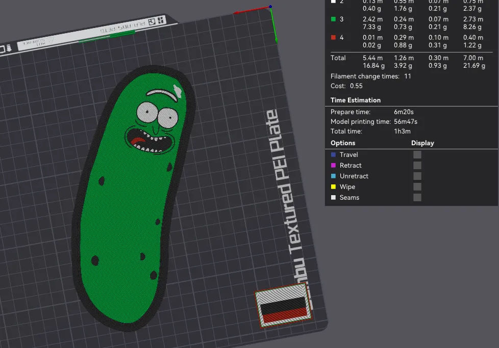 Pickle Rick Lightbox by CC3D - MakerWorld