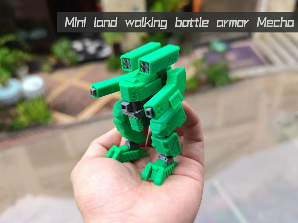 Mini Land Walker Mech by 智艺工坊 MakerWorld: Download Free 3D Models