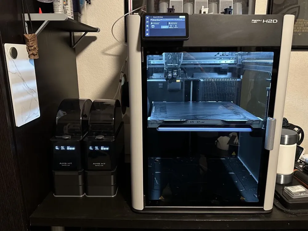 Bambu Lab AMS HT Riser - 2 Storage Drawers - Free 3D Print Model ...