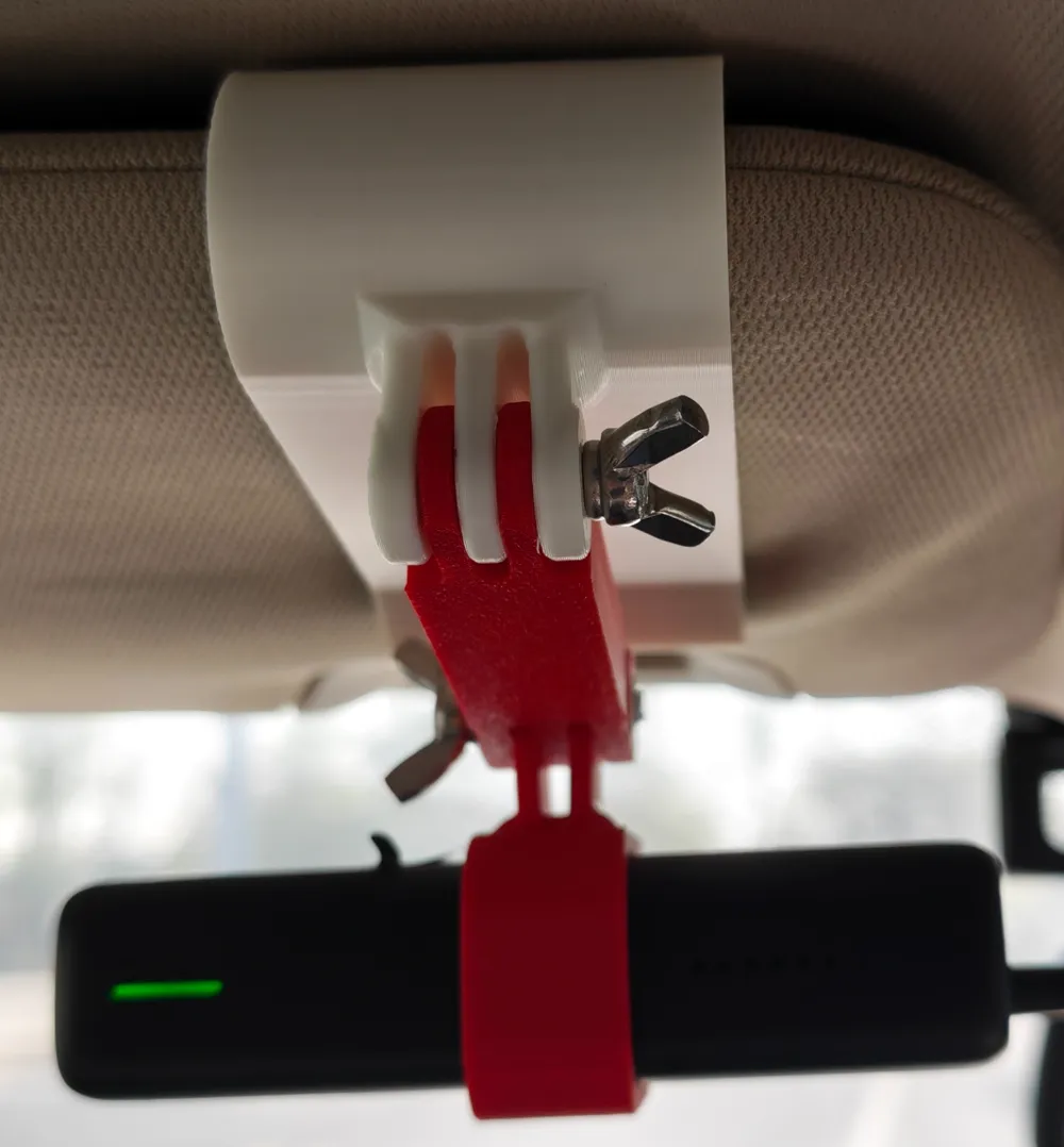 Car Sun Visor DJI Action Quick Release Mount - Free 3D Print Model ...