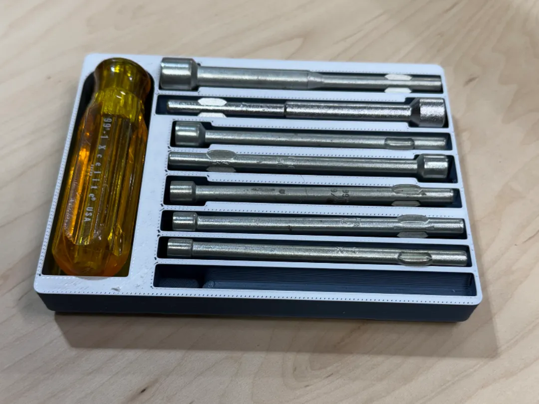 GridFinity Xcelite SAE Nut Driver and Screwdriver - Free 3D Print Model ...