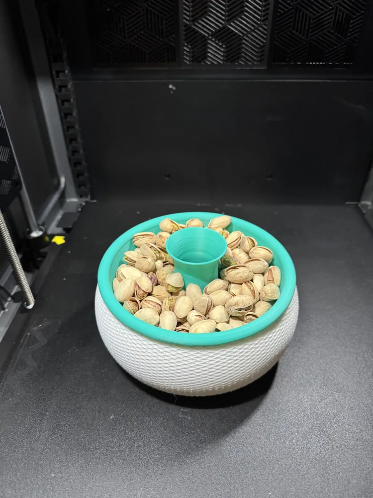 pistachio bowl with shell container - Free 3D Print Model - MakerWorld