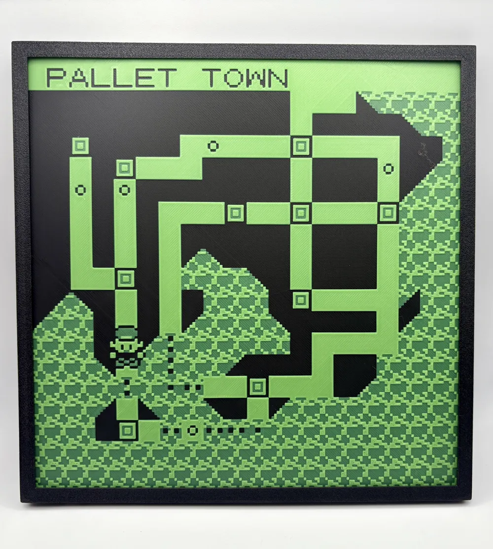 Pokémon – Kanto Map (Original Game Boy Colors) by fewyn0MakerWorld ...