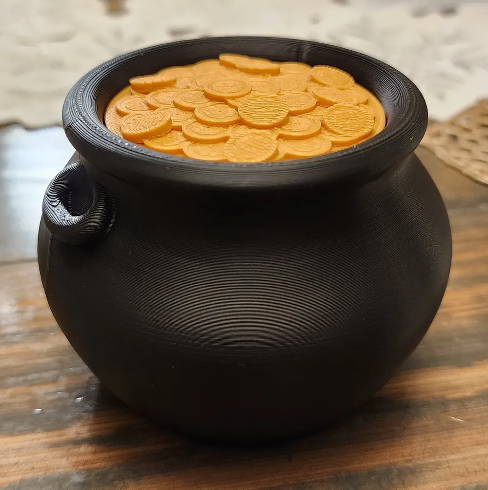 Olla de Oro con Soporte - Serie Creación Personalizada - Modelo de ...