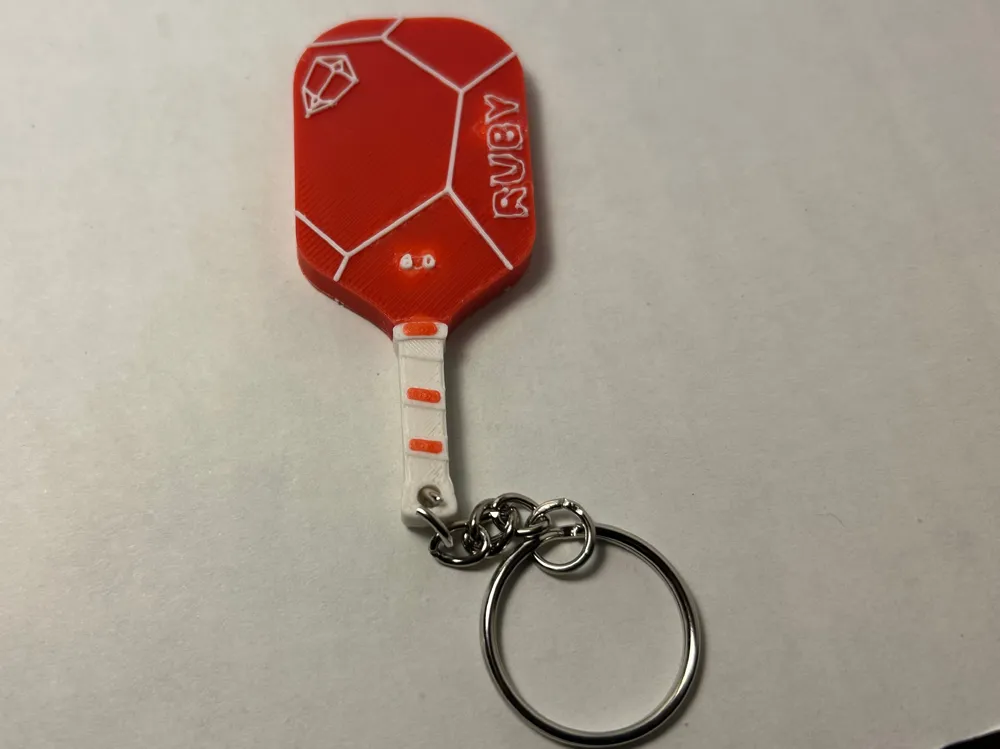 Pickleball paddle Ruby & Vatic Pro keychains by Spare Time Printer ...