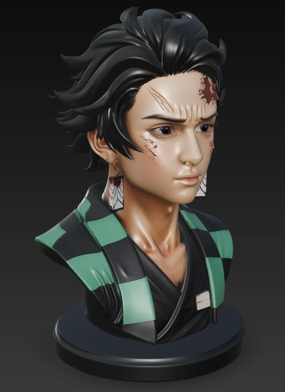 Tanjiro Kamado realistisches Design von Ganoprint3d MakerWorld ...