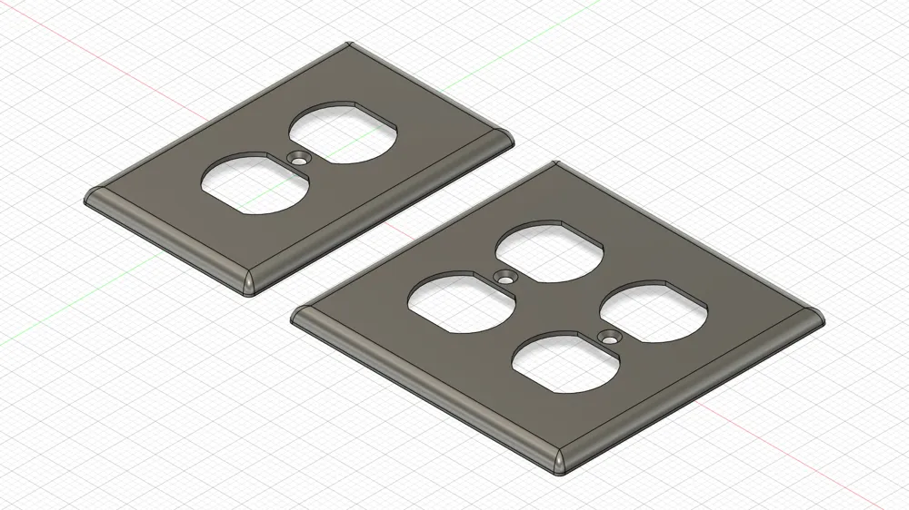 Single/Double Gang Outlet Wall Plates by scoobasteve6061 - MakerWorld