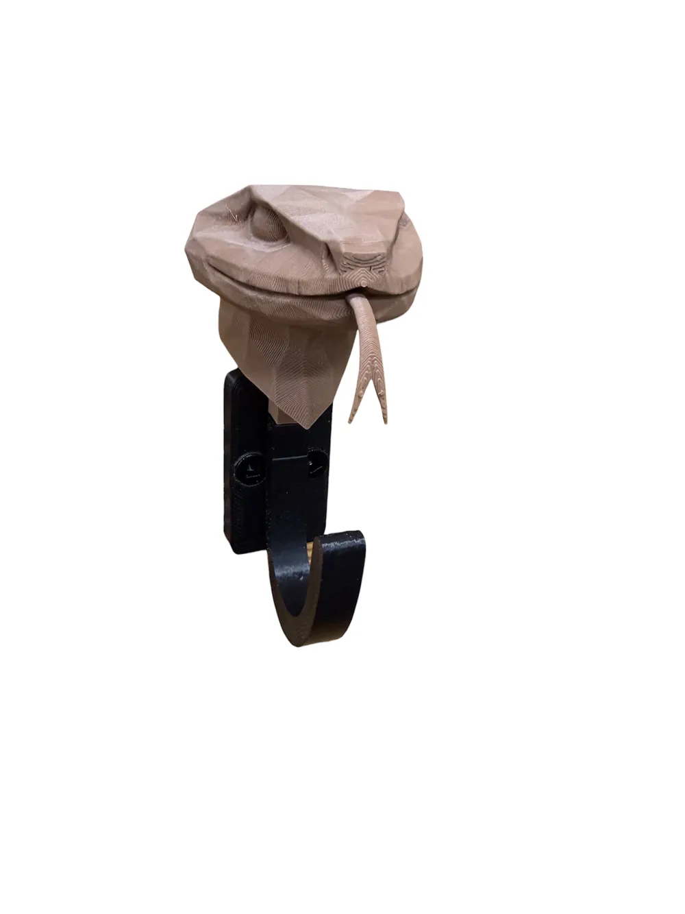 Low Poly Snake Head Hook Topper - Free 3D Print Model - MakerWorld