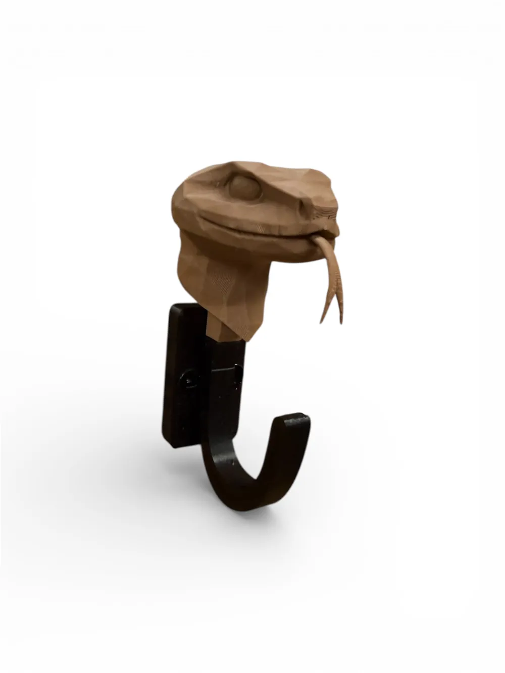 Low Poly Snake Head Hook Topper - Free 3D Print Model - MakerWorld