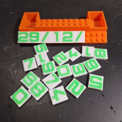 Building blocks Calendar / Calendario Bloques de contrucción by ...