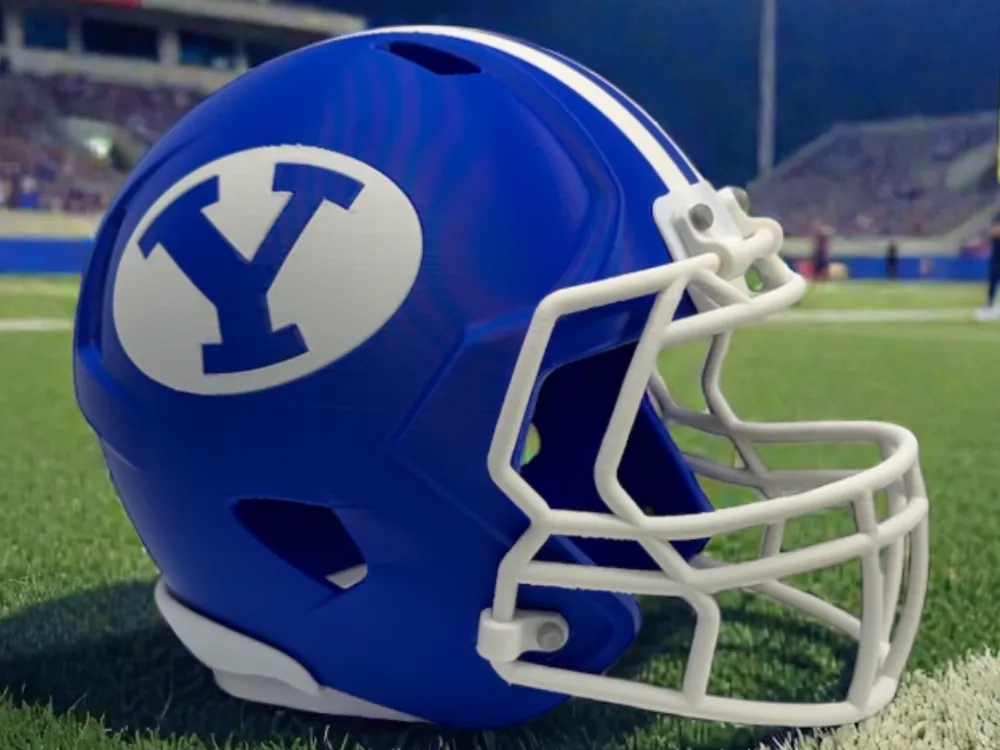 BYU Football Helmet - Free 3D Print Model - MakerWorld