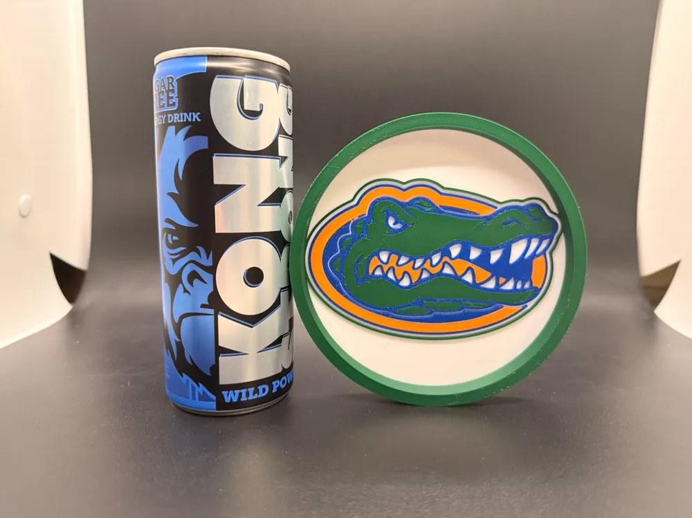 Sous-verre avec logo des Florida Gators - Modèle d'Impression 3D ...