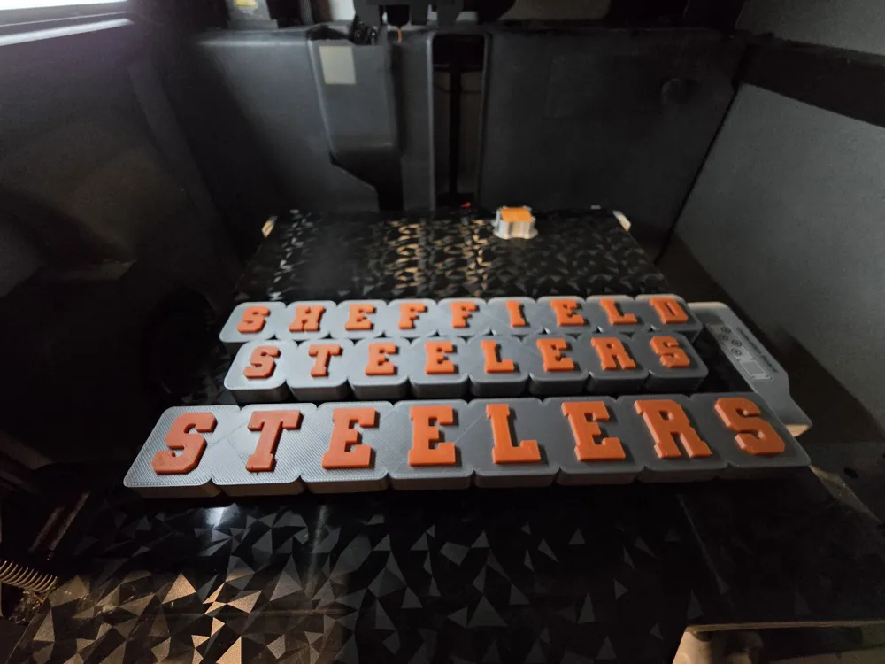 Sheffield Steelers Tile-Style Team Sign (EIHL) - Free 3D Print Model ...