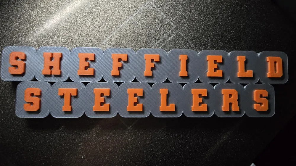 Sheffield Steelers Tile-Style Team Sign (EIHL) - Free 3D Print Model ...