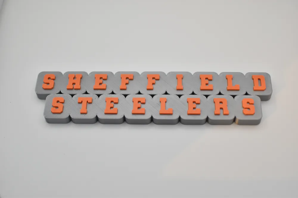 Sheffield Steelers Tile-Style Team Sign (EIHL) - Free 3D Print Model ...