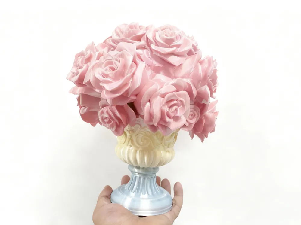 Multicolor Roses - Free 3D Print Model - MakerWorld
