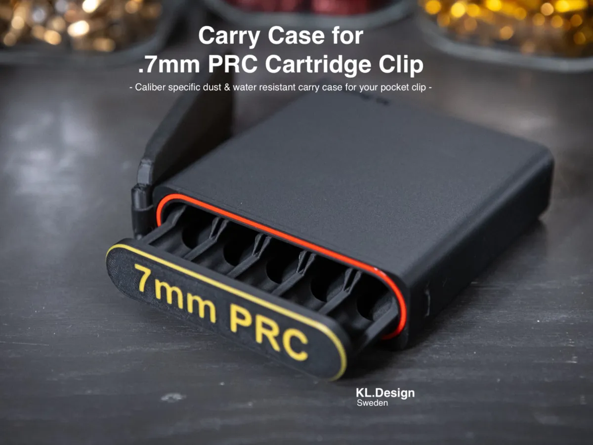 Carry case for 7mm PRC Cartridge Clip - Free 3D Print Model - MakerWorld