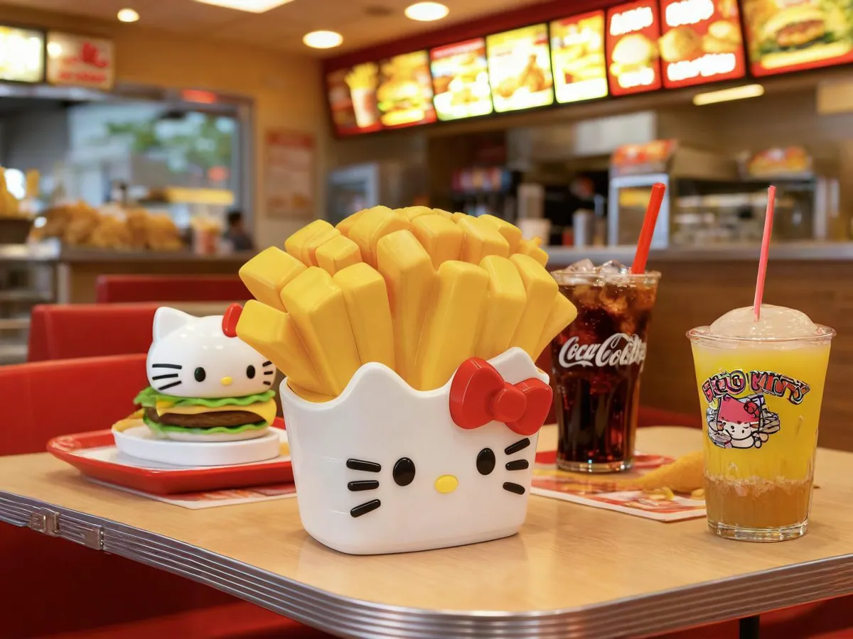 Hello Kitty (fries) by CAIZHI MakerWorld: Download Free 3D Models