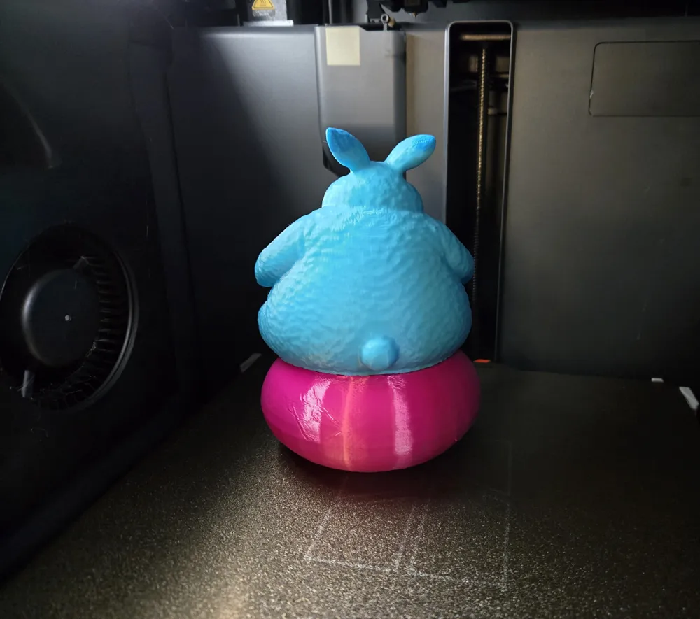 Fat Easter Bunny - Free 3D Print Model - MakerWorld