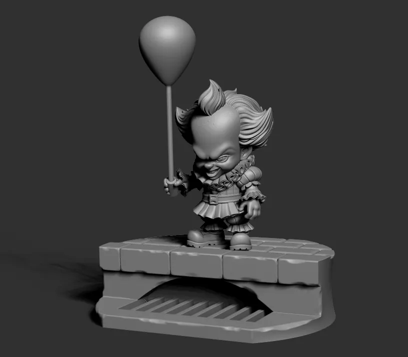 It - Red Grin from the Sewers - Free 3D Print Model - MakerWorld