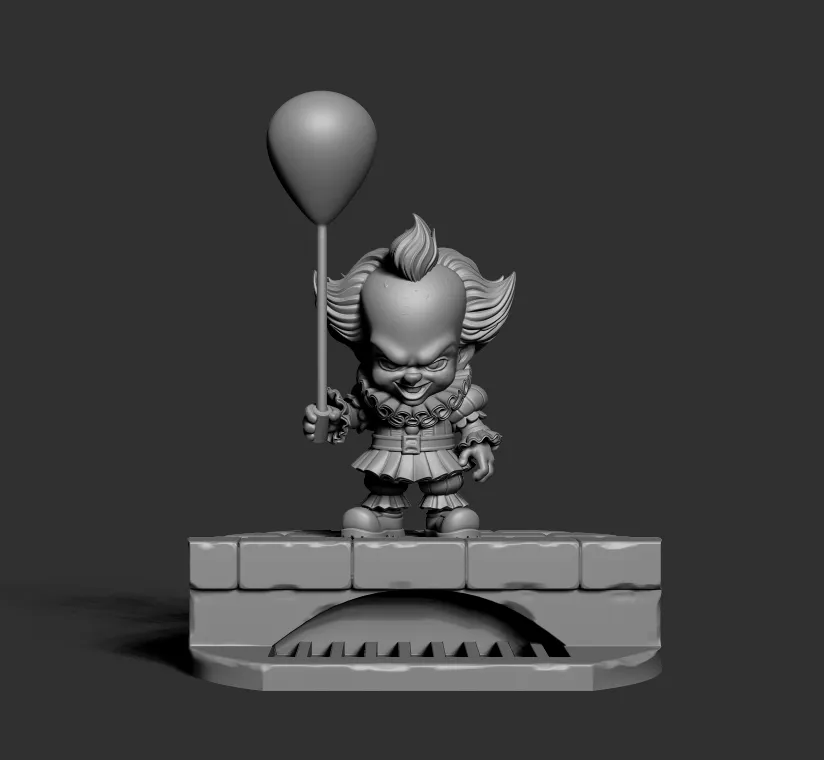 It - Red Grin from the Sewers - Free 3D Print Model - MakerWorld