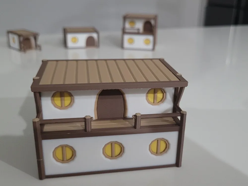 Timberborn Triple Lodge - Folktails by Agent Harm - MakerWorld