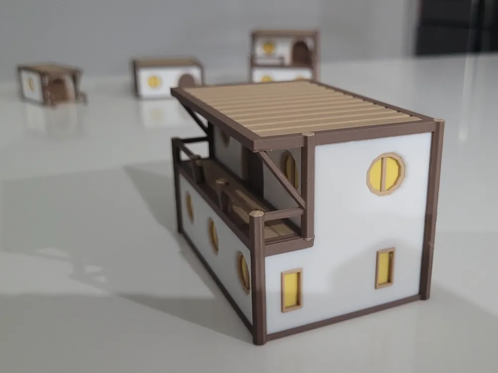 Timberborn Triple Lodge - Folktails by Agent Harm - MakerWorld