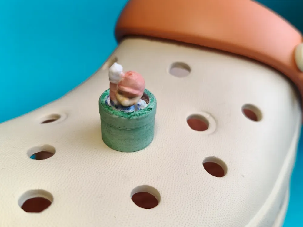 Super Mario croc charm (Jibbitz) - Free 3D Print Model - MakerWorld