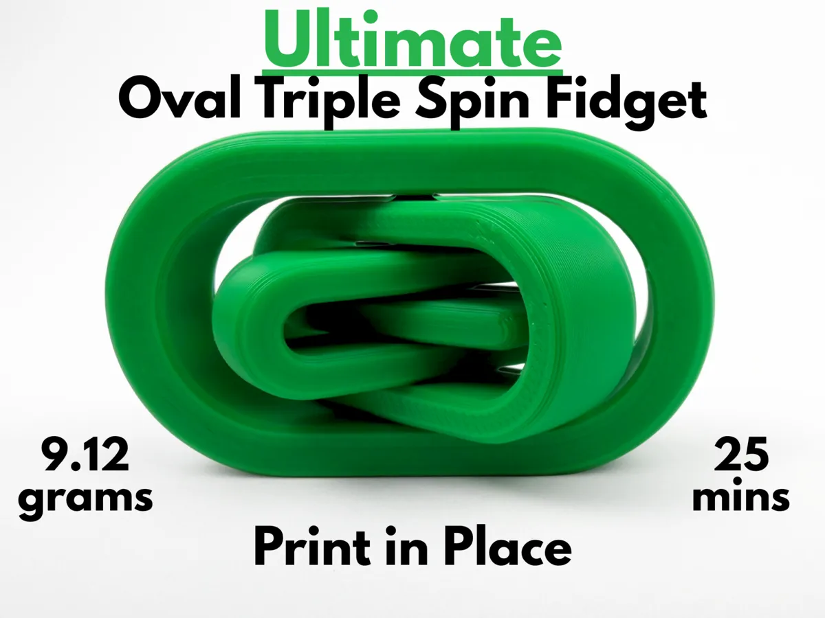 Ultimate Oval Triple Spin Fidget (Print in Place) - Free 3D Print Model ...