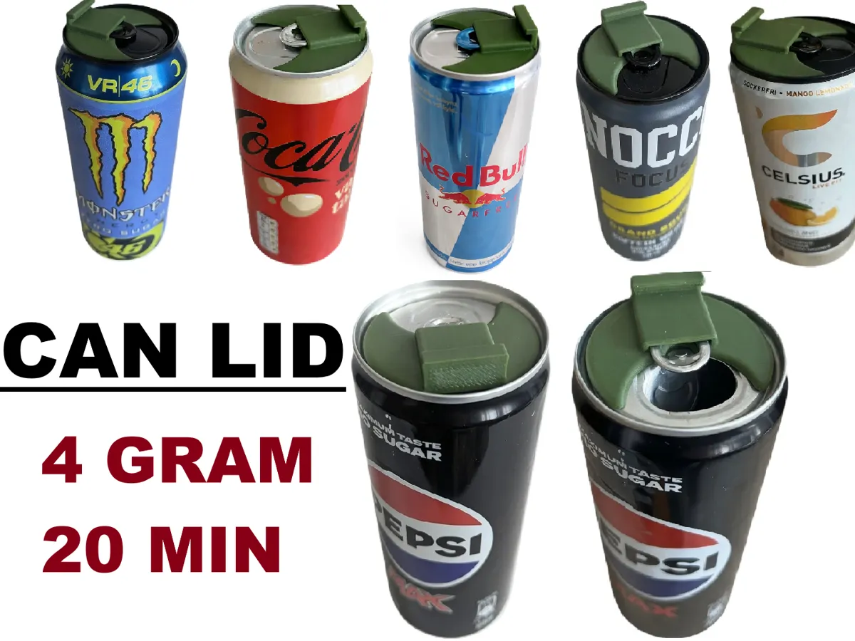 Can Lid – Fits 250ml / 330ml / 500ml Cans - Free 3D Print Model ...