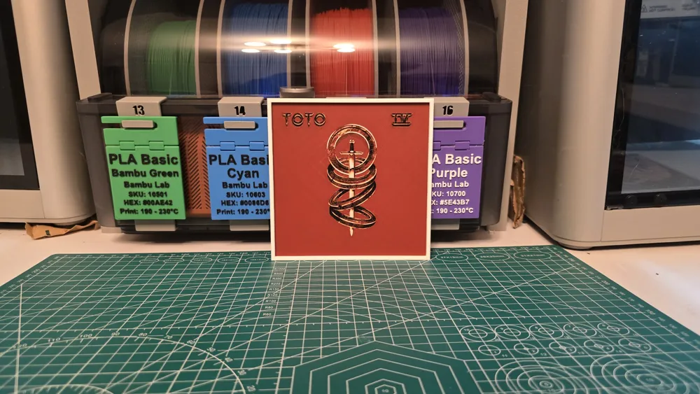 Toto "Toto IV" Album - Hueforge Art - Free 3D Print Model - MakerWorld
