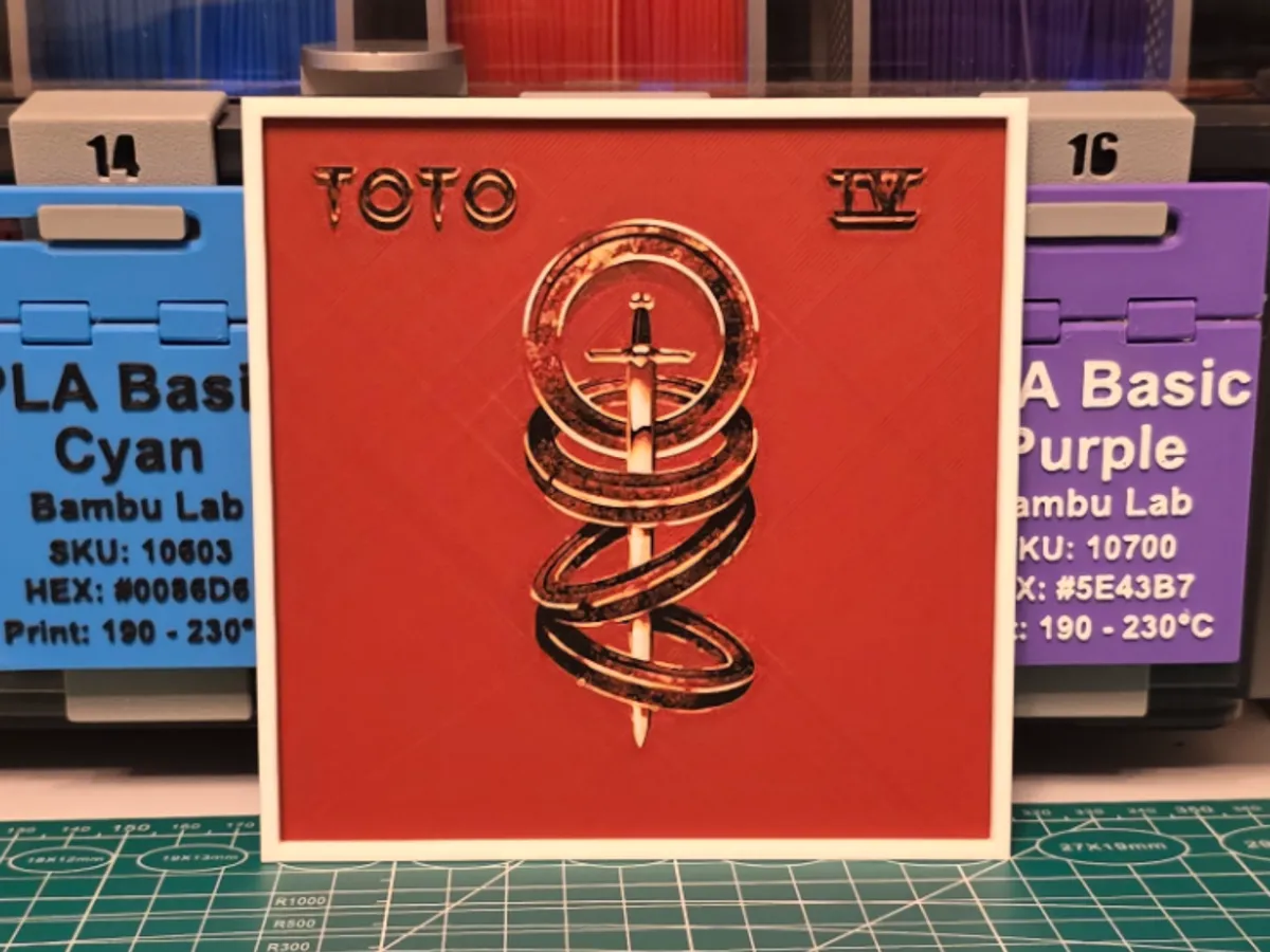 Toto "Toto IV" Album - Hueforge Art - Free 3D Print Model - MakerWorld