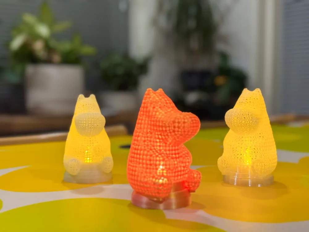 Moomin Tea Light by Cambrian MakerWorld: Download Free 3D Models