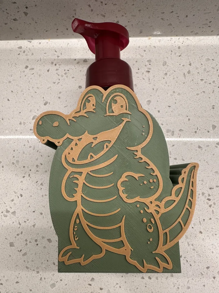 Krokodil Schaumbad und Körperpflege Seifenhalter – Kostenloses 3D ...