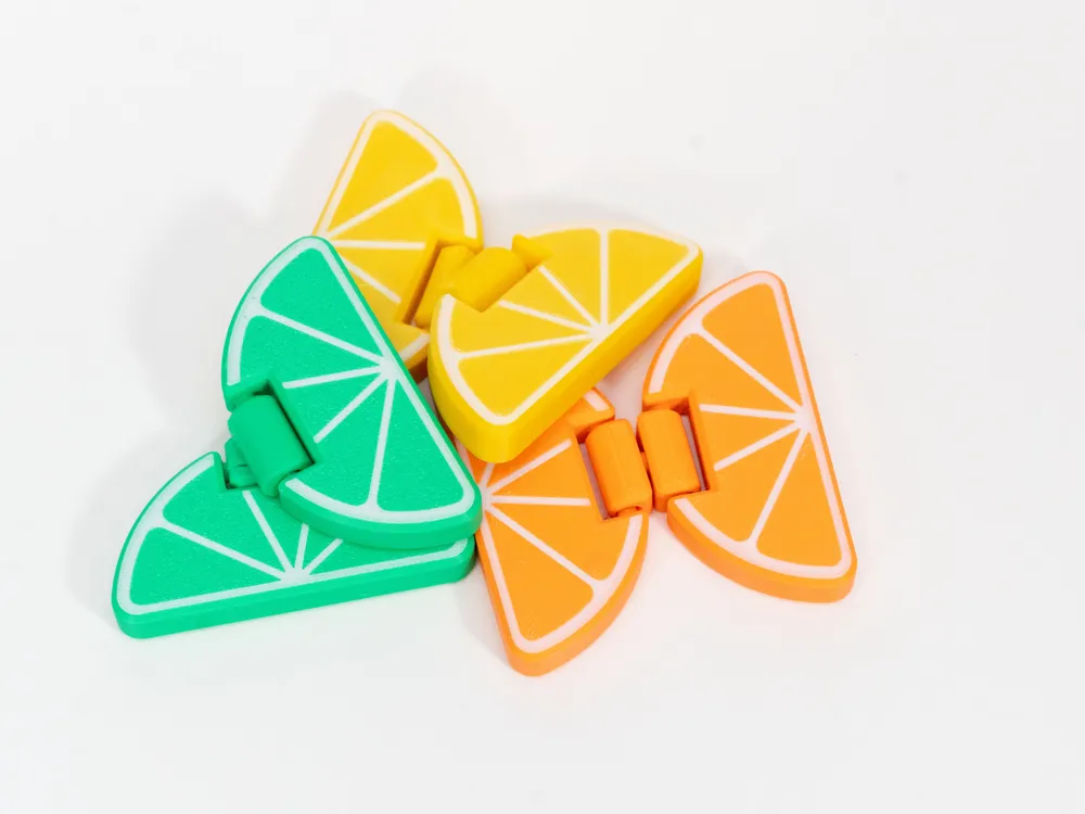 Citrus Slide and Flip Fidget - Print in Place! by Not a Potato ...