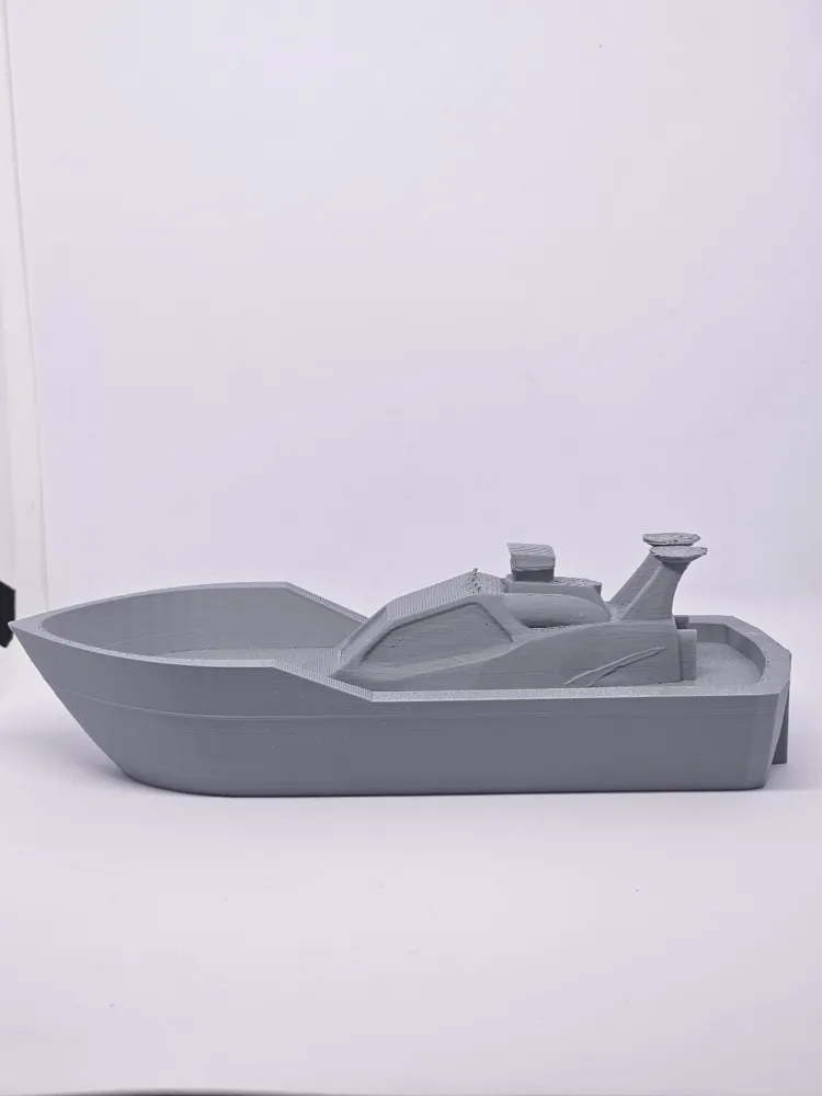 Rocket Boat (floating, unsinkable, fast) - Free 3D Print Model - MakerWorld