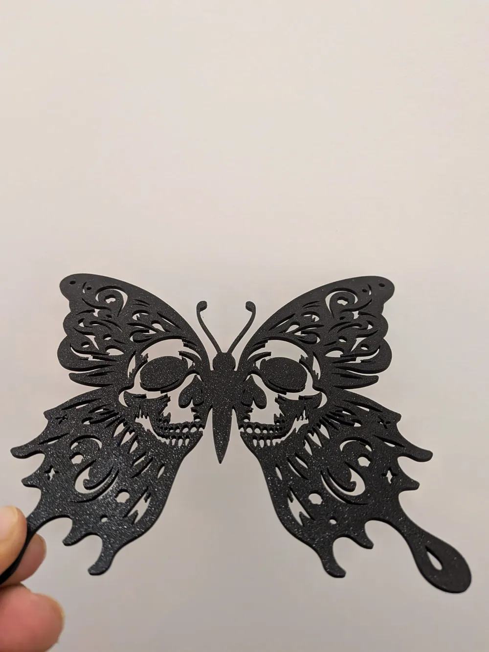 butterfly skull wall art - Free 3D Print Model - MakerWorld