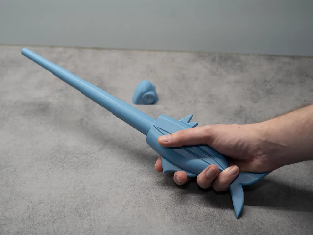 Fish - collapsing sword - Free 3D Print Model - MakerWorld