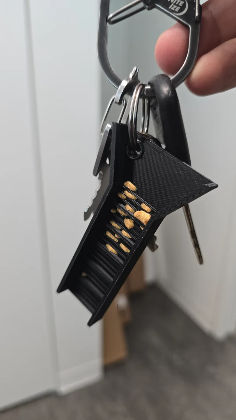 3D Keychain Sluice Box and Gold Nuggets by Suraky - MakerWorld