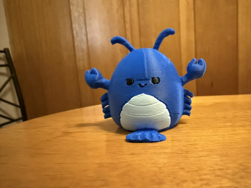 Lobert the Blue Lobster Squishmallow - Free 3D Print Model - MakerWorld