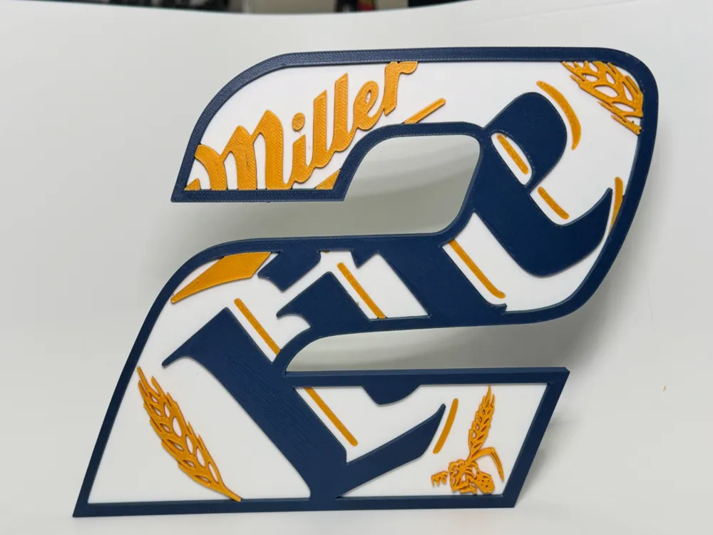 Miller Lite NASCAR 2 Brad Keselowski Kurt Busch - Free 3D Print Model ...