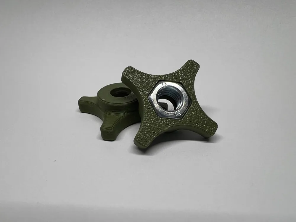 Star-shaped lock nut by nozzlcloggr - MakerWorld