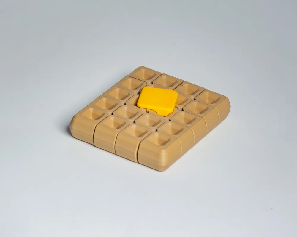 Floppy Waffle - Articulated breakfast waffle by Bearded Printer ...
