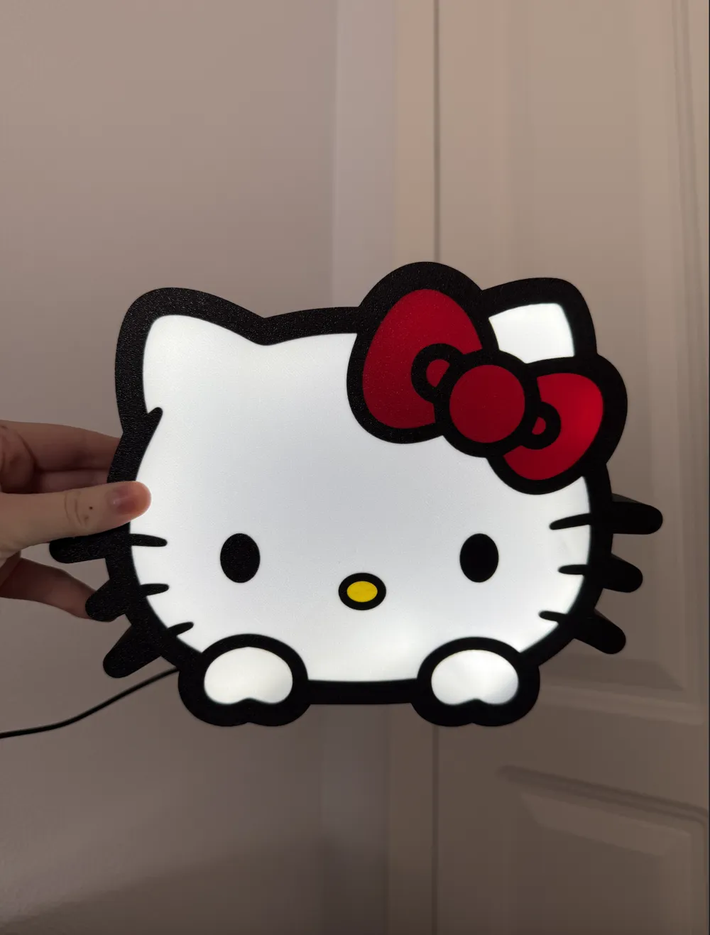 Hello Kitty Head Lamp - Free 3D Print Model - MakerWorld