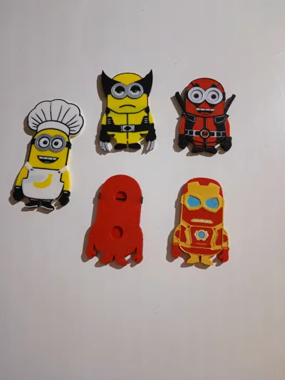 Cosplay Minions Fridge Magnet by Mr.P. - MakerWorld