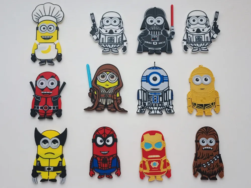 Cosplay Minions Fridge Magnet by Mr.P. - MakerWorld