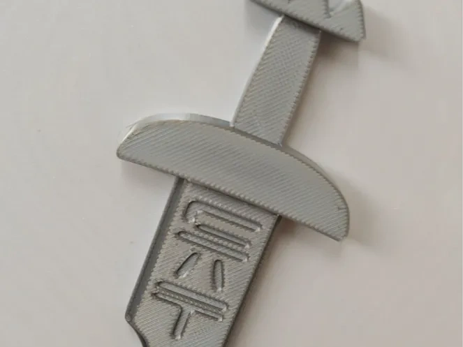 Faded Sword Fridge Magnet by EdwardKen - MakerWorld